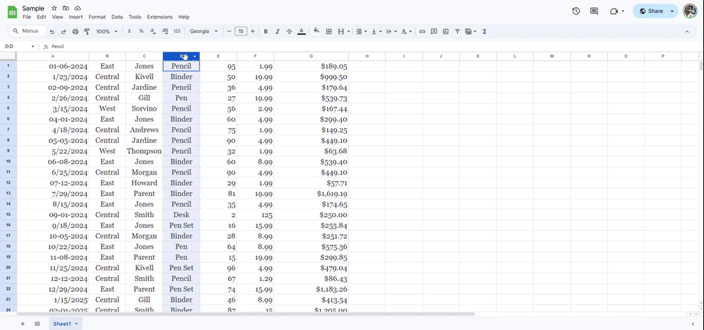 How to Increase Cell Size in Google Sheets – Resize Rows & Columns - 1 ...