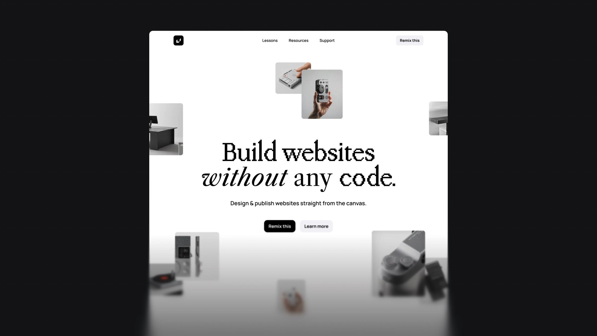 Interactive Mini Website Template for Framer — Framer Resource