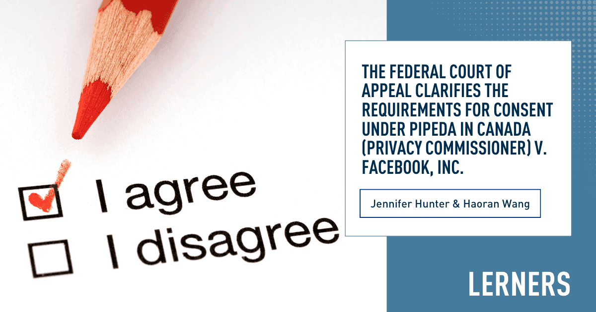 The Federal Court of Appeal Clarifies the Requirements for Consent ...