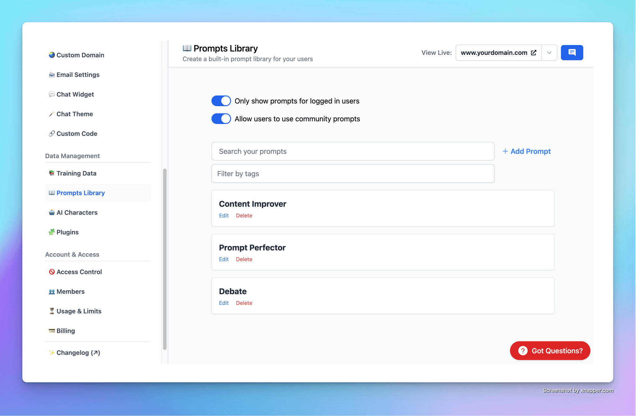 Features - Typing Mind Custom