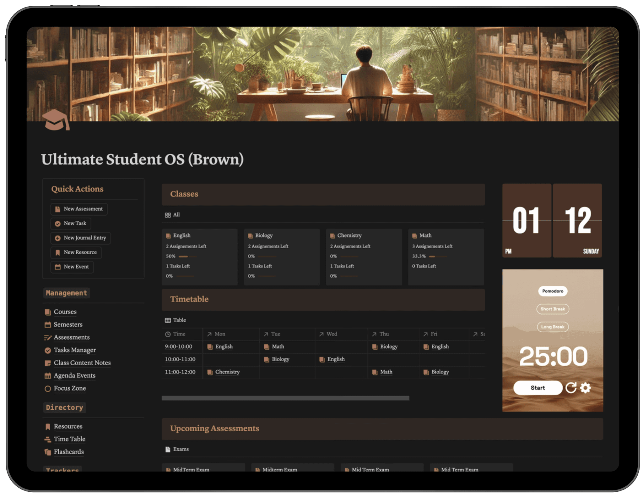Notion Student OS - the all-in-one student planner Notion template
