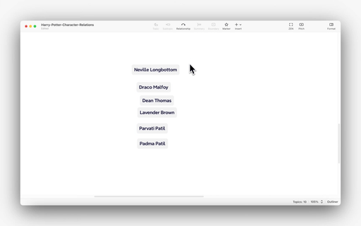 How to Produce a Beautiful Character Relationship Map with Xmind