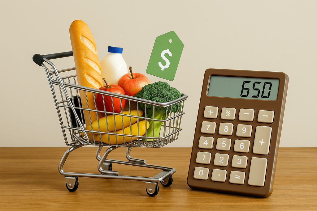 Average Grocery Cost per Month by Household Size