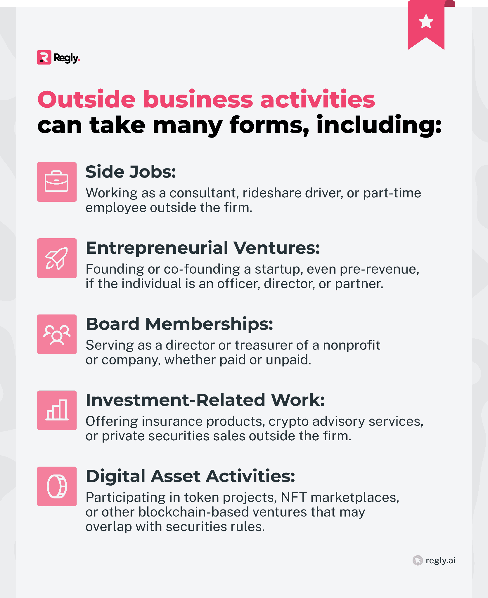 Outside Business Activities: A Practical Guide for Fintechs | Regly