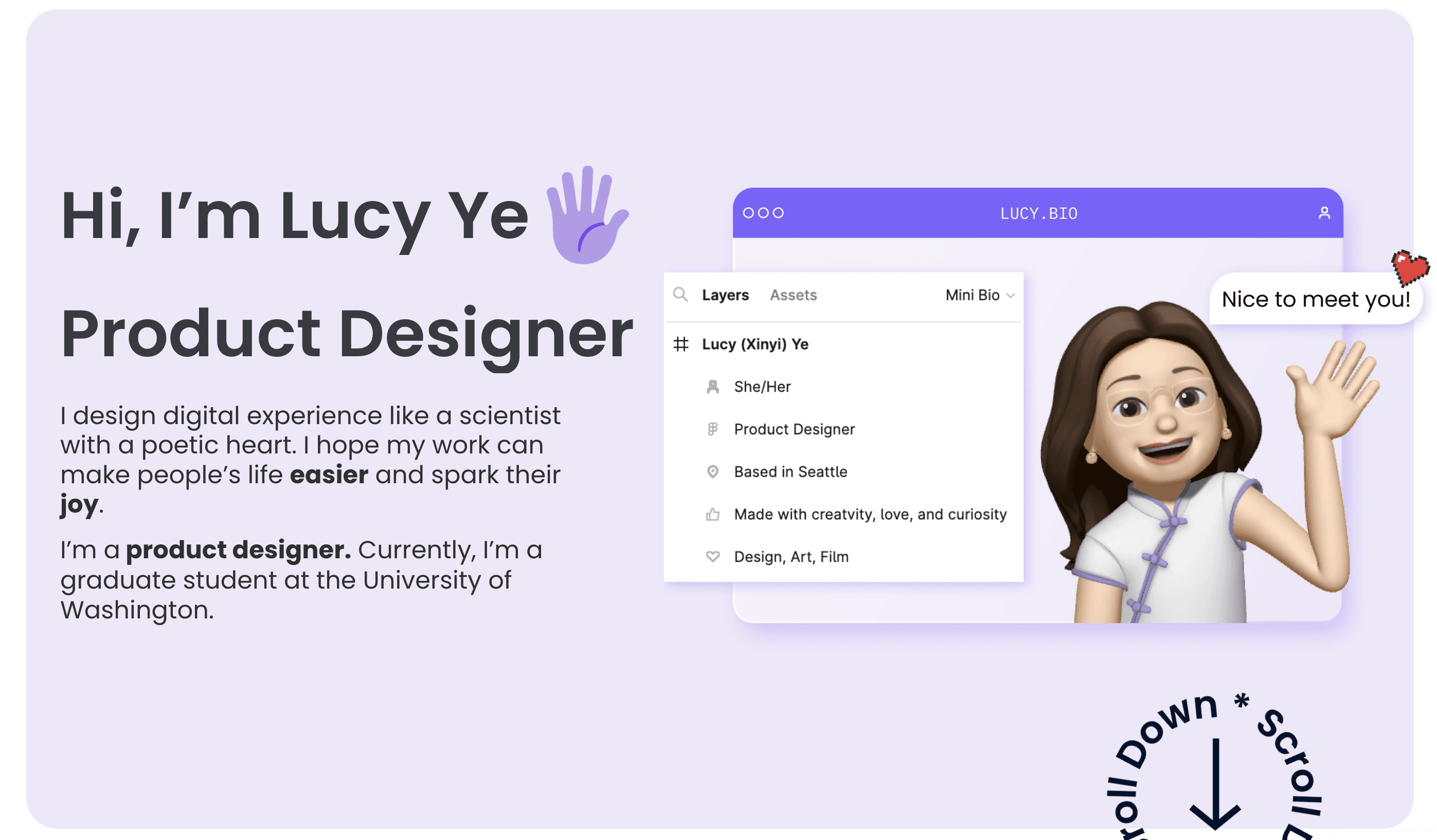 Lucy Xinyi Ye's Portfolio