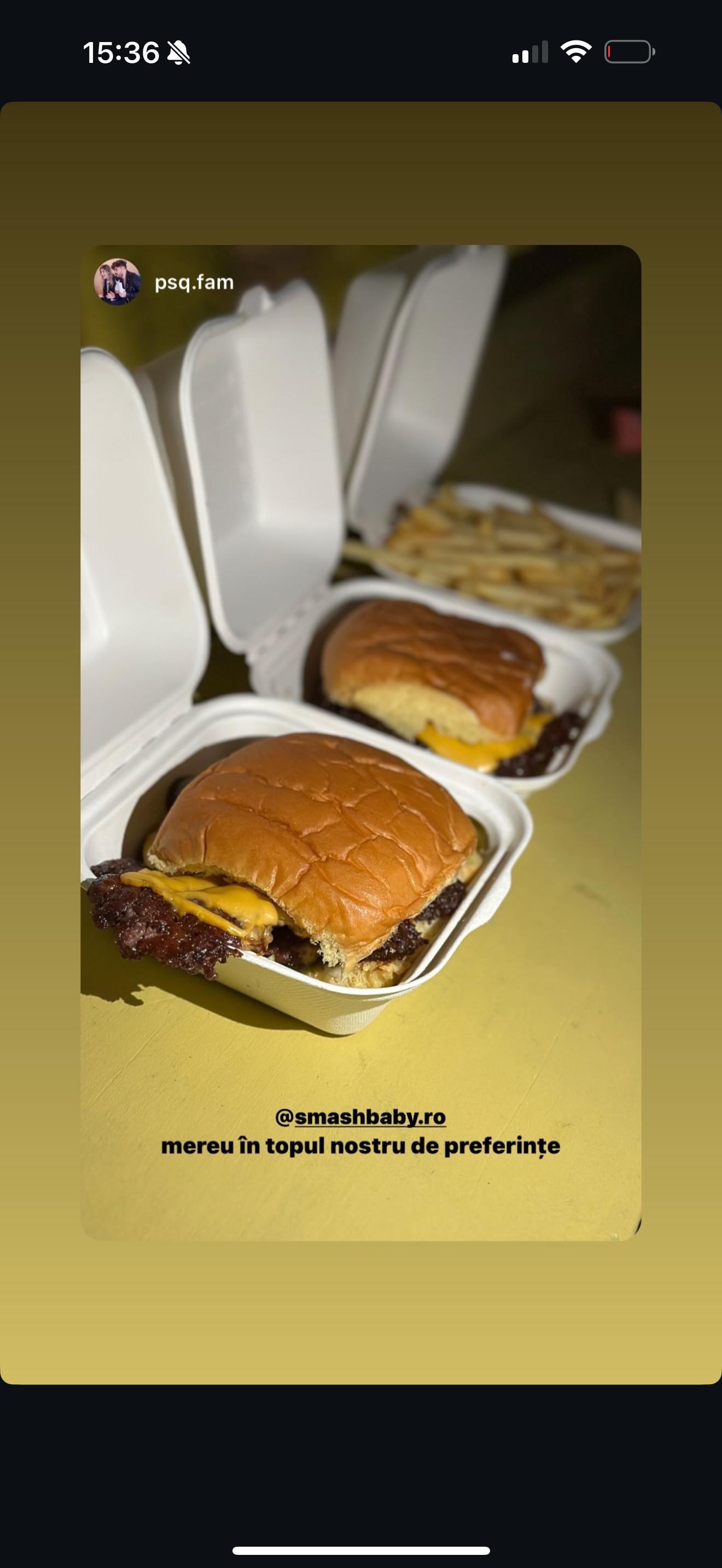 Smash Baby Burger noul smashed burger din Bucuresti