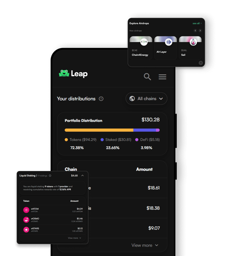 Leap Wallet - For Crypto, NFTs, Staking Rewards, Airdrops