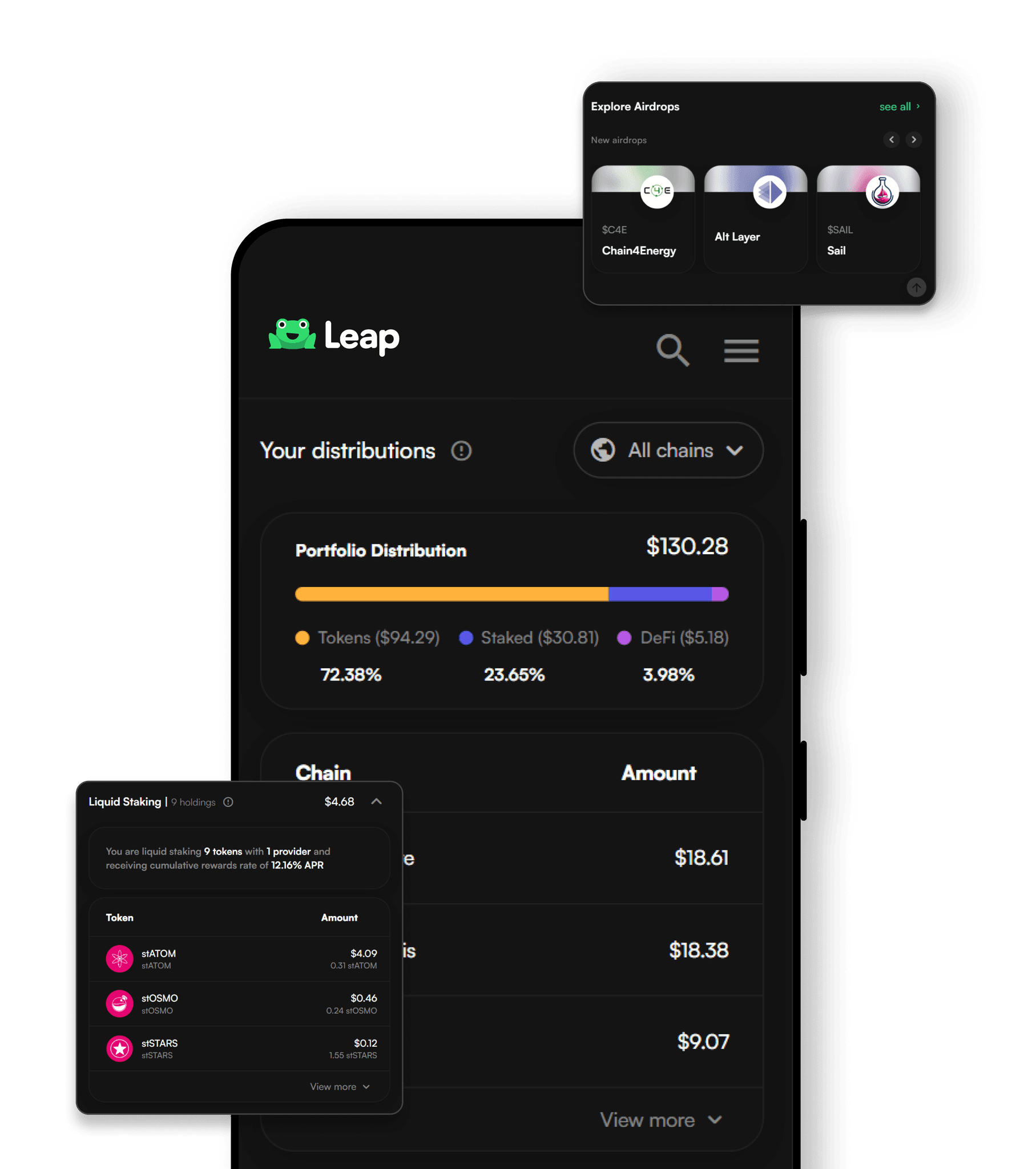 Leap Wallet - For Crypto, NFTs, Staking Rewards, Airdrops