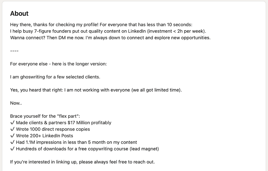 19 of the Best LinkedIn Profile Summary Strategies, With Examples
