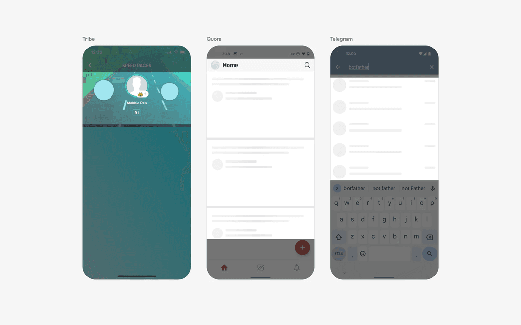 Skeleton UI Design: Best practices, Design variants & Examples | Mobbin ...