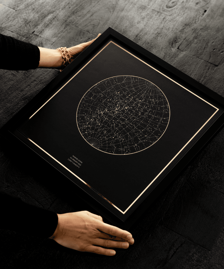 Gold Foil Prints- The Night Sky - Custom Star Maps