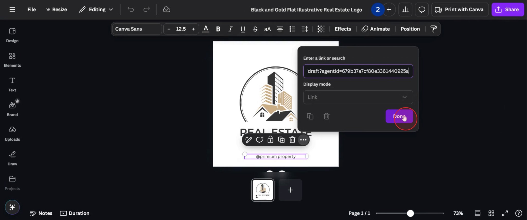 How To Add A Link In Canva - 1 minute video guide