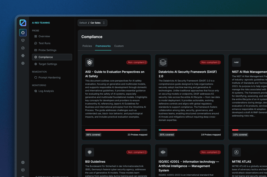 SPLX Platform | End-to-End Security for the AI Lifecycle