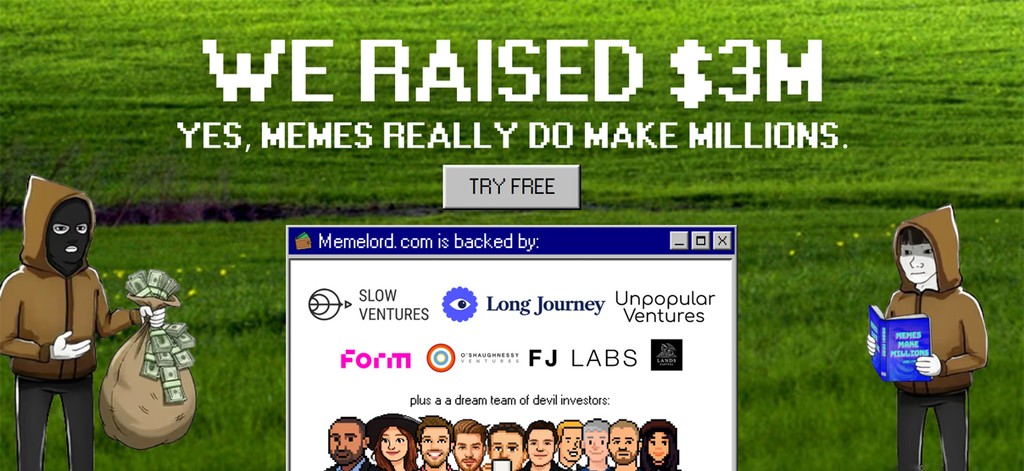 Memelord | Call-to-Action Design Inspiration