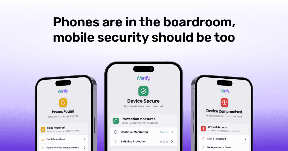 iVerify - Mobile Device Security