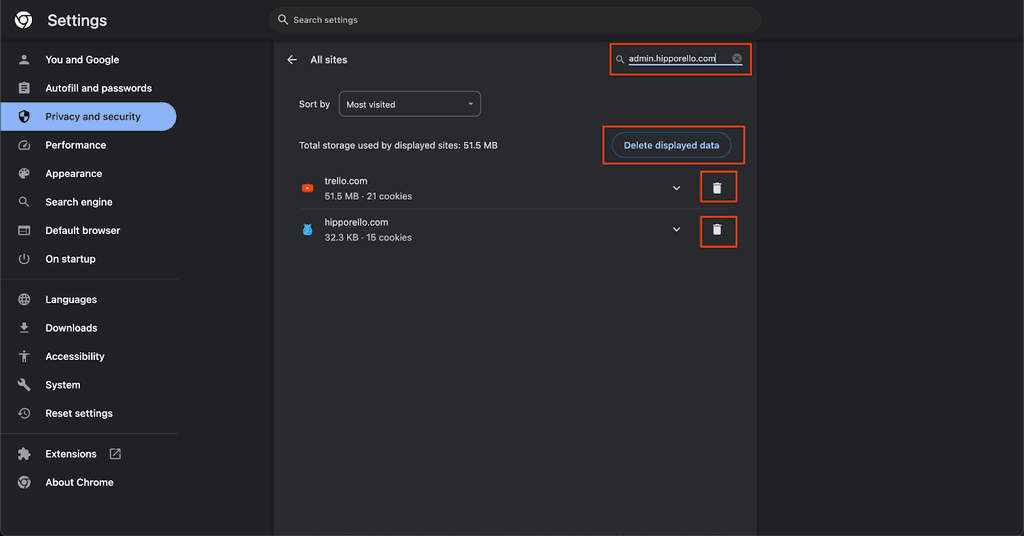 How can I fix the local storage issue in my browser? - Hipporello