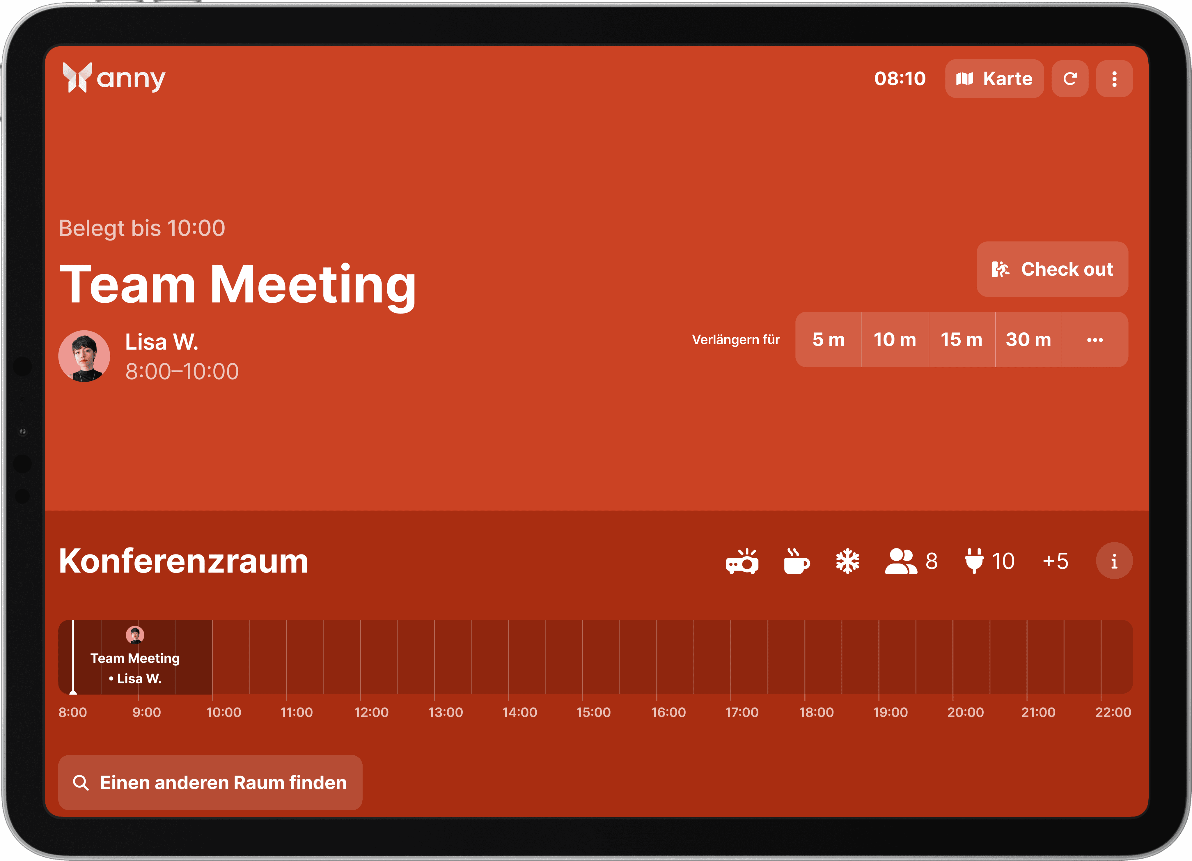 anny - #1 Tool für Raumbuchung