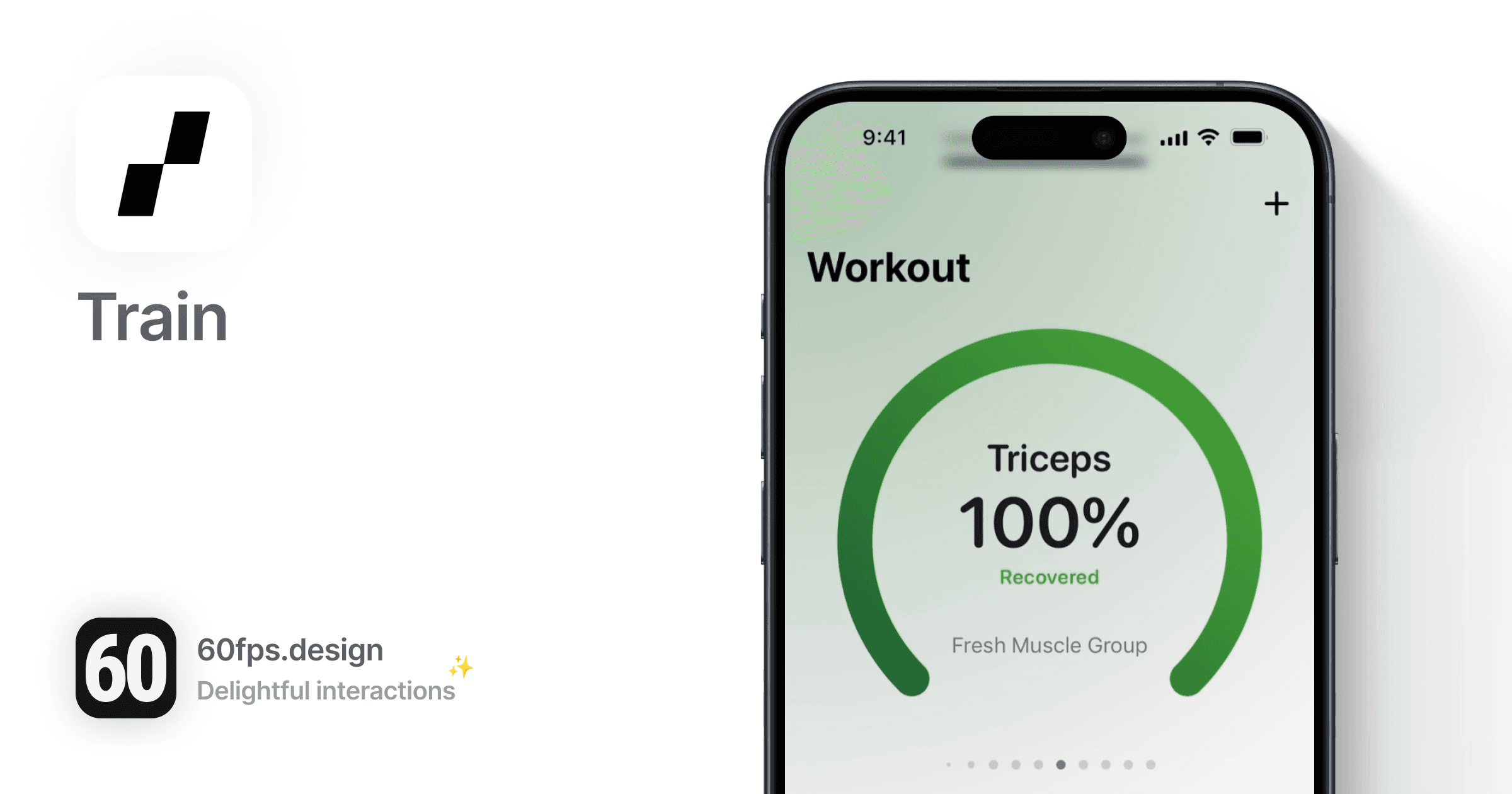 Train iOS App UI/UX animation
