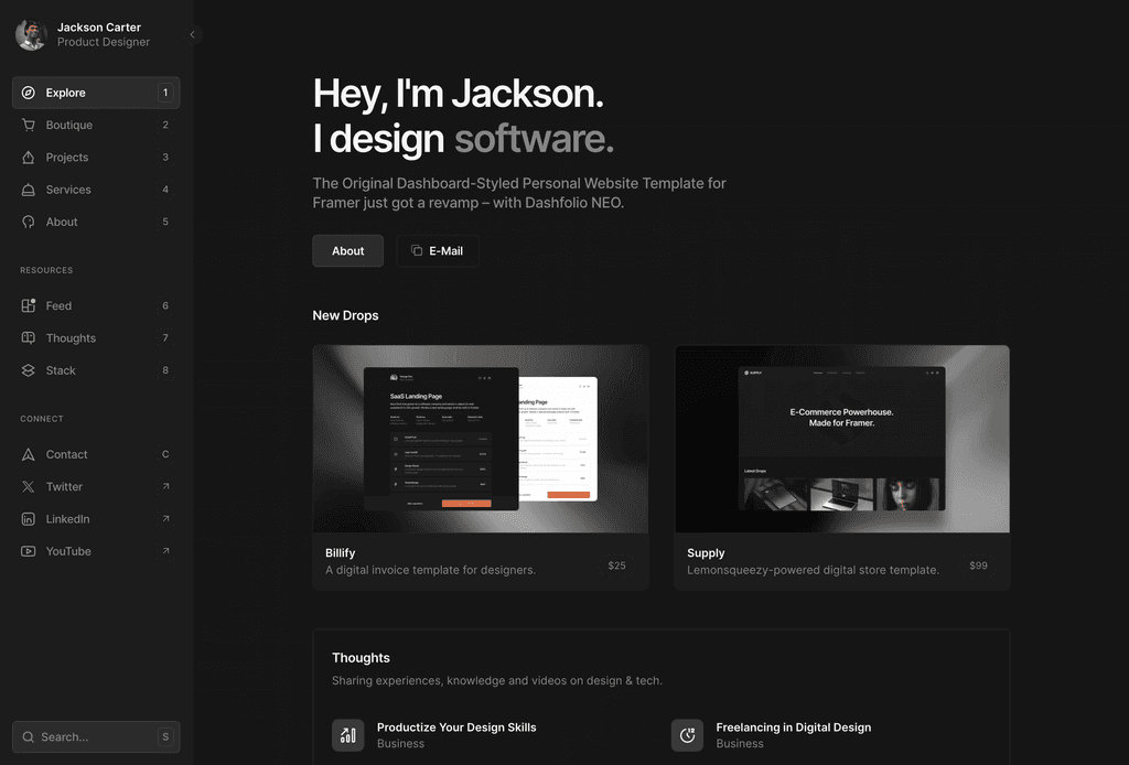 Templates | Dark Design
