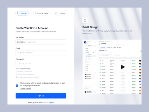 BrixUI - The world's largest Figma multi-brand UI library and design system.