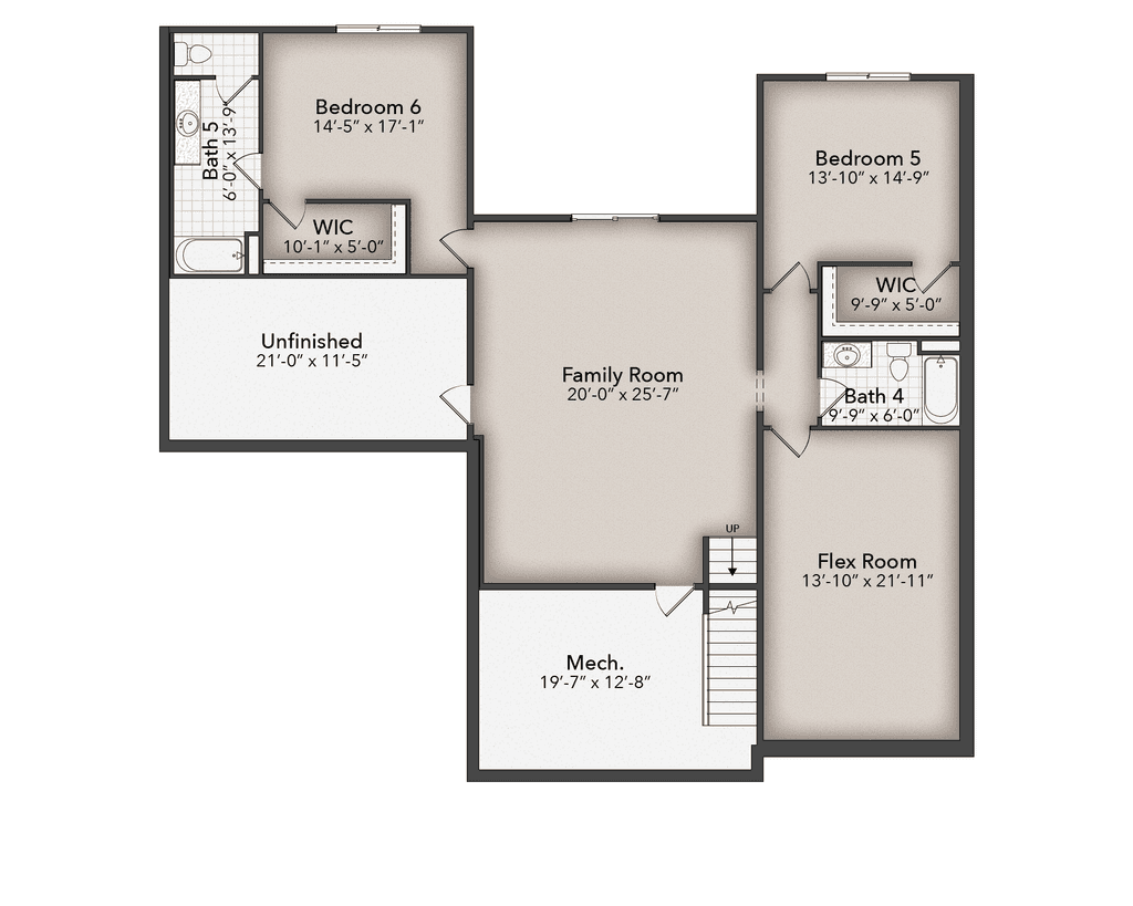 Greystone Floor Plan | 4 Beds, 3 Baths | Brown Haven Homes