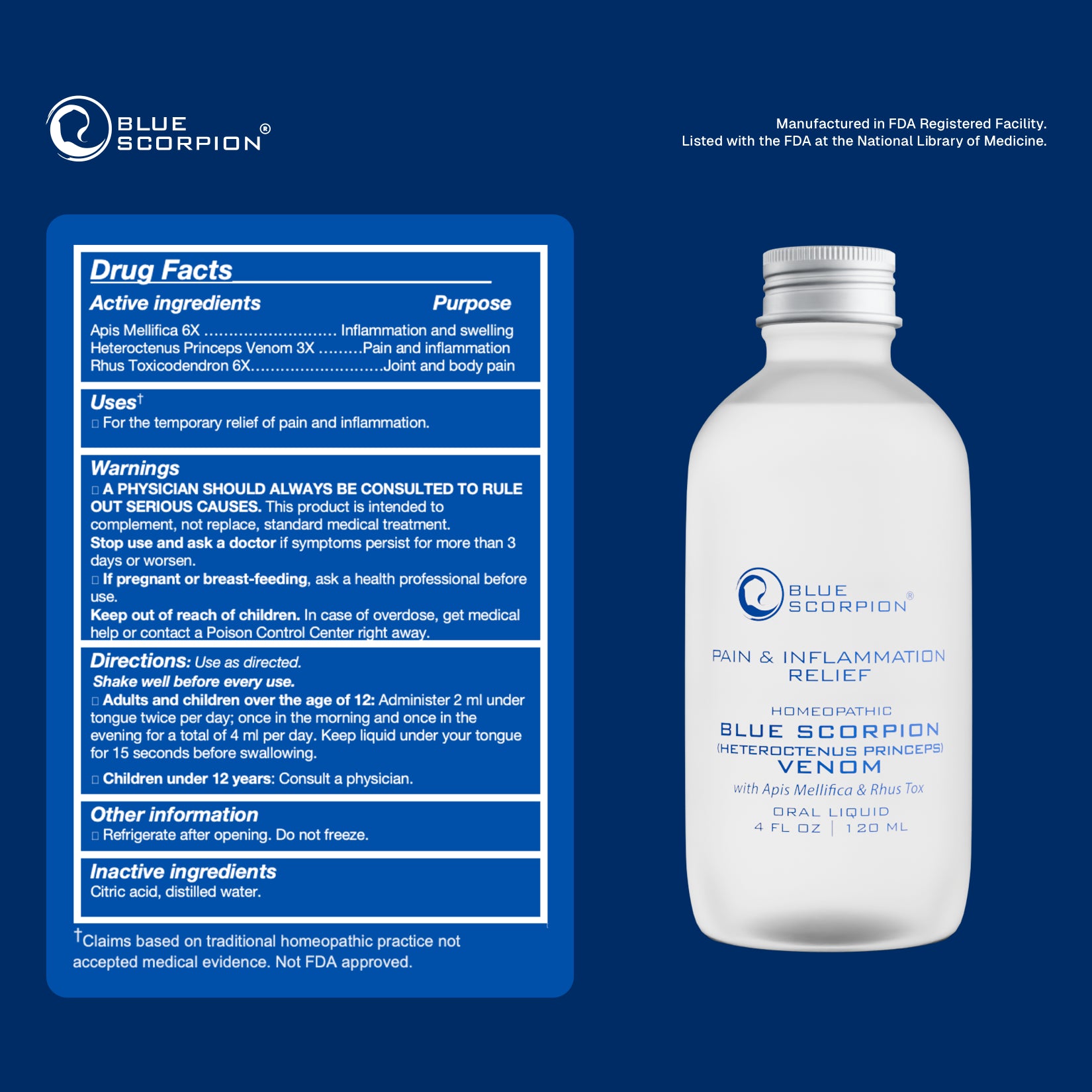 4oz - Blue Scorpion® - The Most Advanced Pain & Inflammation Relief