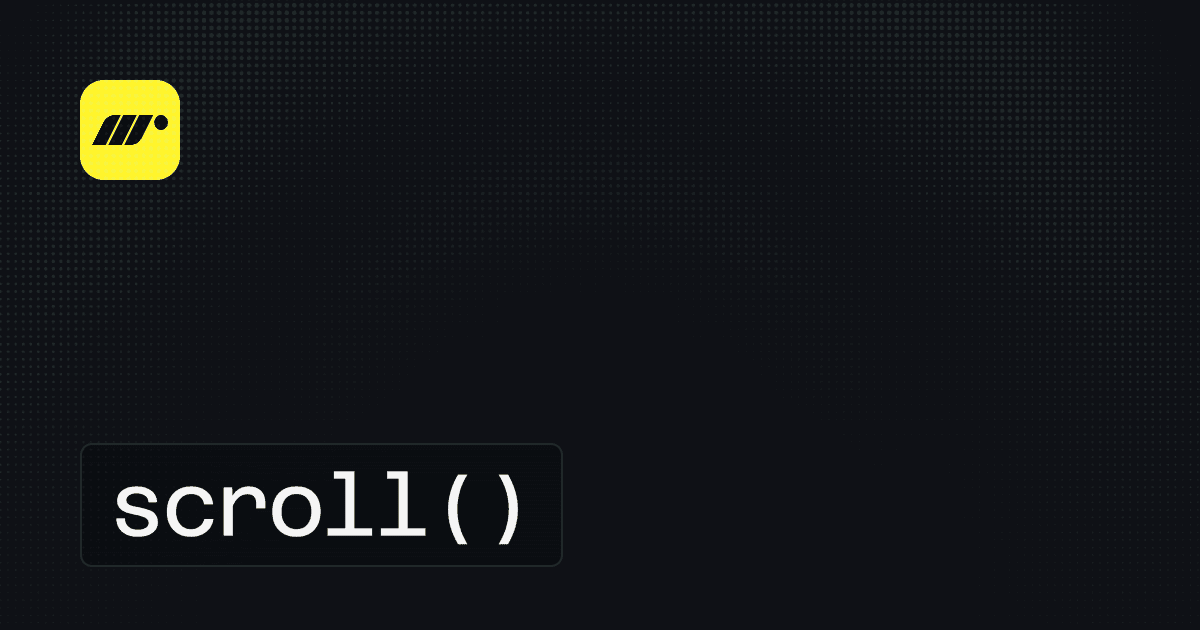 scroll() — Performant scroll-linked animations | Motion
