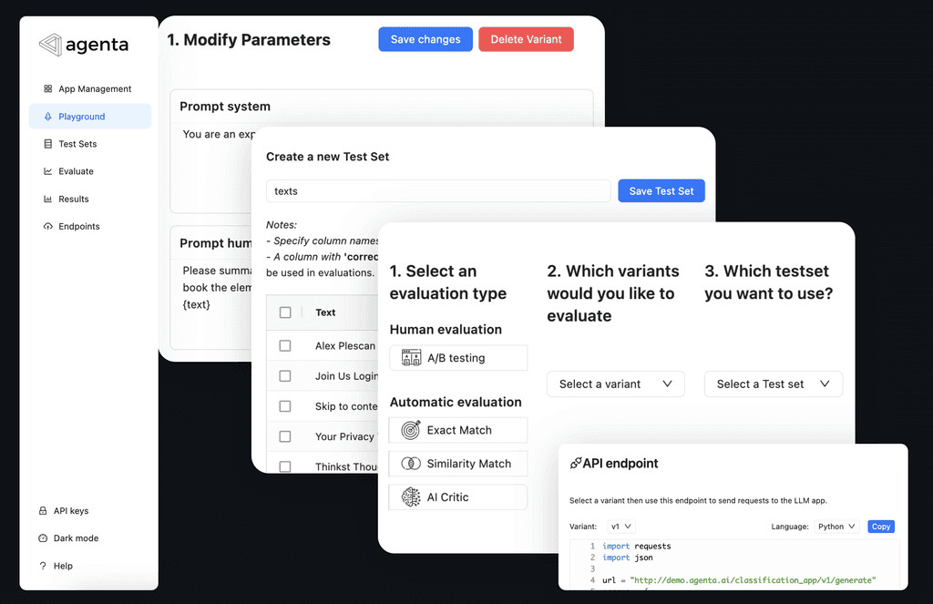 Agenta - Prompt Management, Evaluation, and Observability for LLM apps