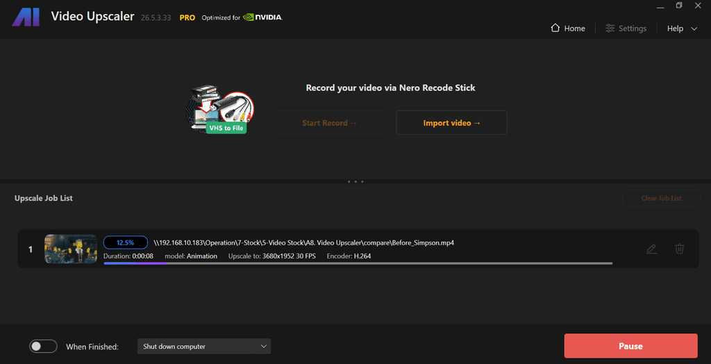 Nero AI PC Software Quick Start - Docs