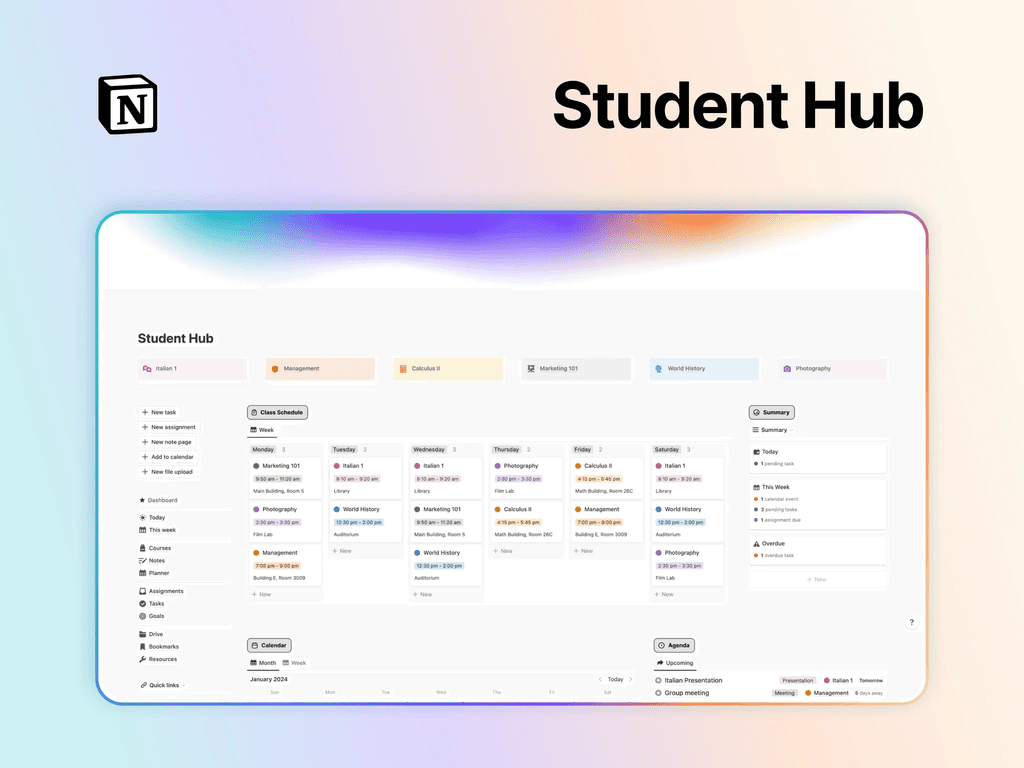 25 Best Notion Templates for Students in 2025 (Paid & Free)