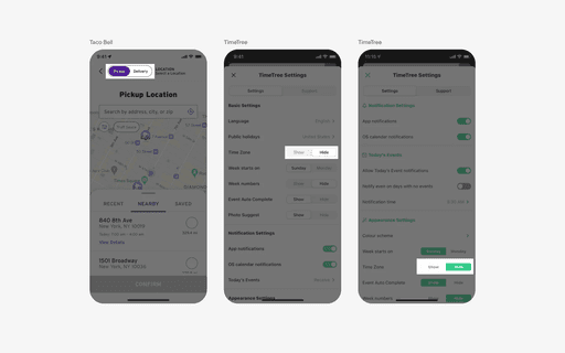 Segmented Control UI Design: Best practices, Design variants & Examples ...