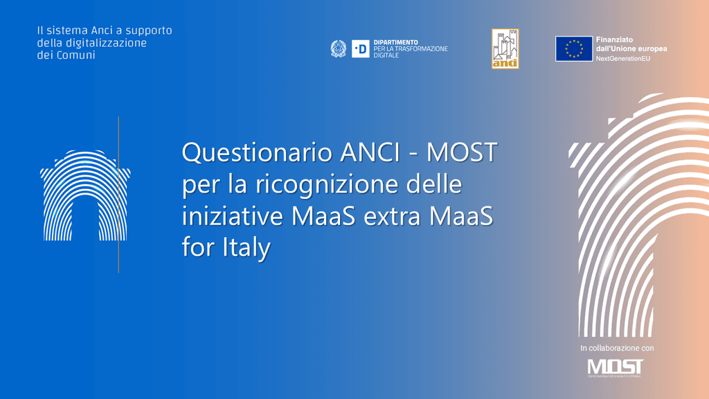Questionario ANCI – MOST per la ricognizione delle iniziative MaaS ...