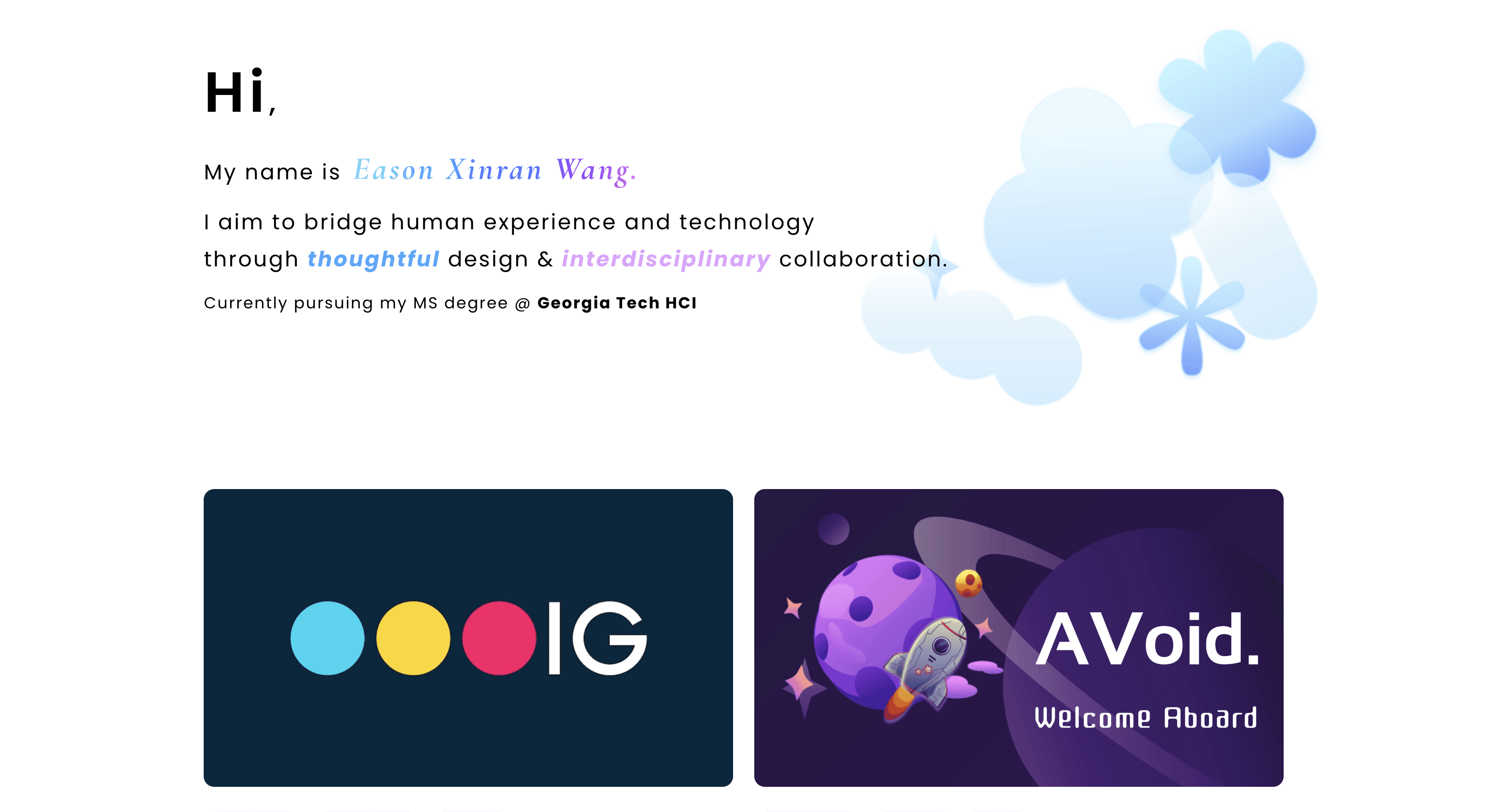 Eason Wang's Portfolio