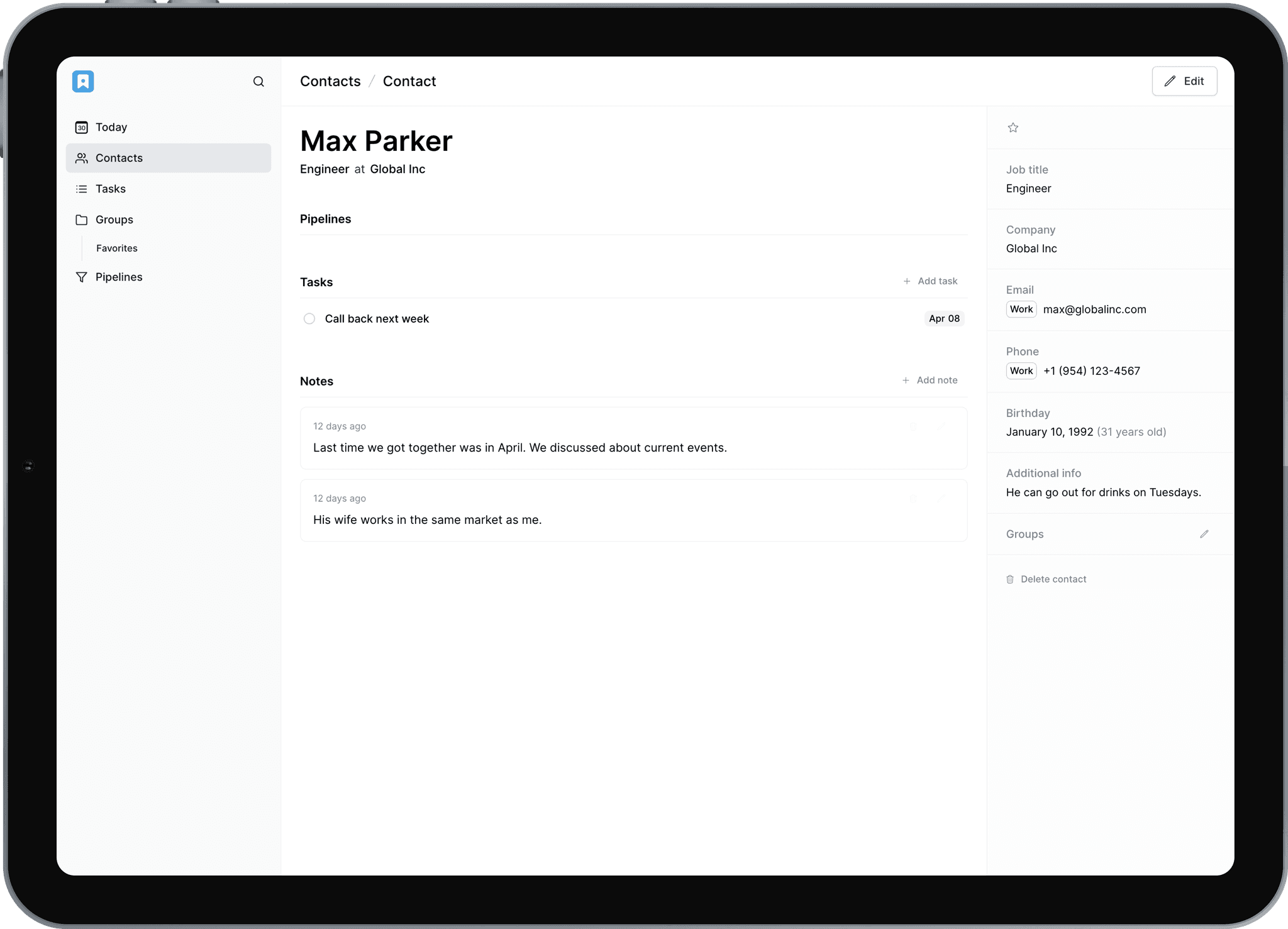 HiWork - Business CRM solution