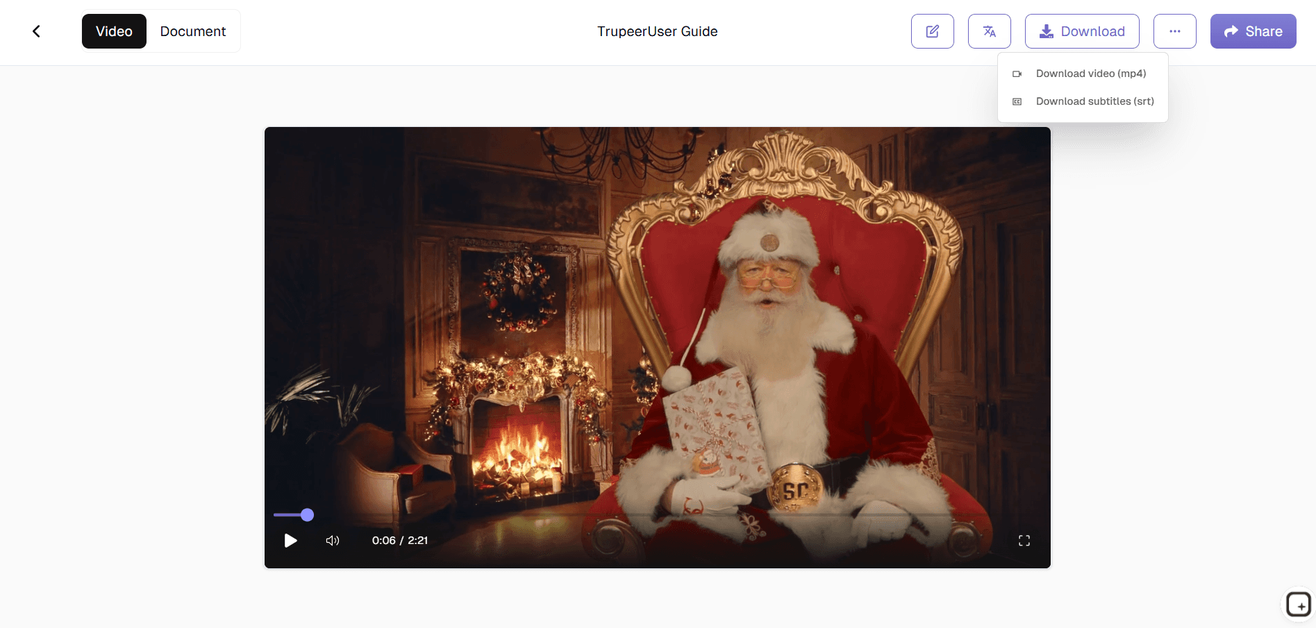 Santa video generator - Trupeer | AI-Powered Product Videos ...