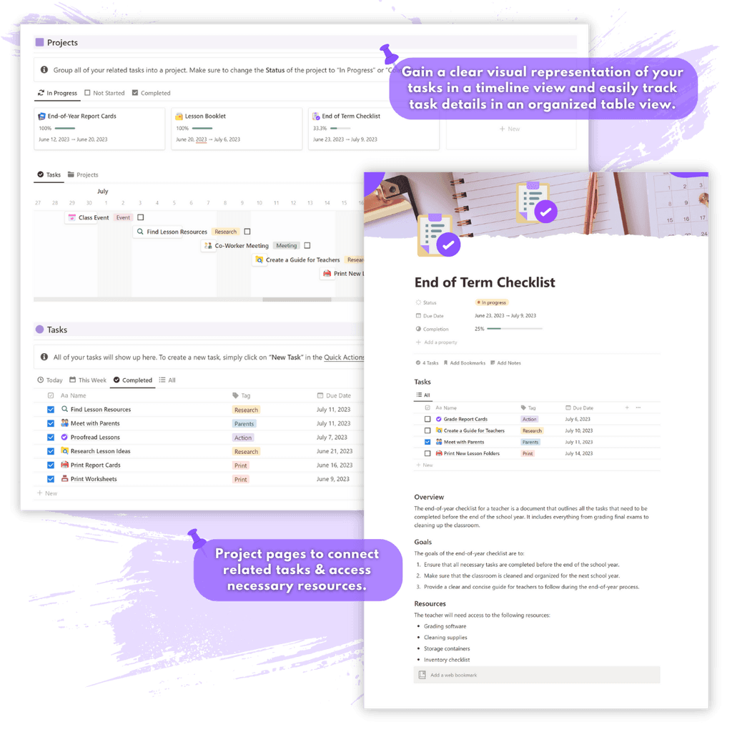 Notion For Teachers: Digital Teacher Planner | Notion Template
