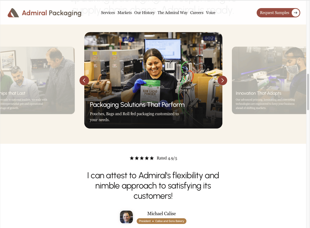 Careers at Admiral Packaging | Manufacturing Jobs in Rhode Island