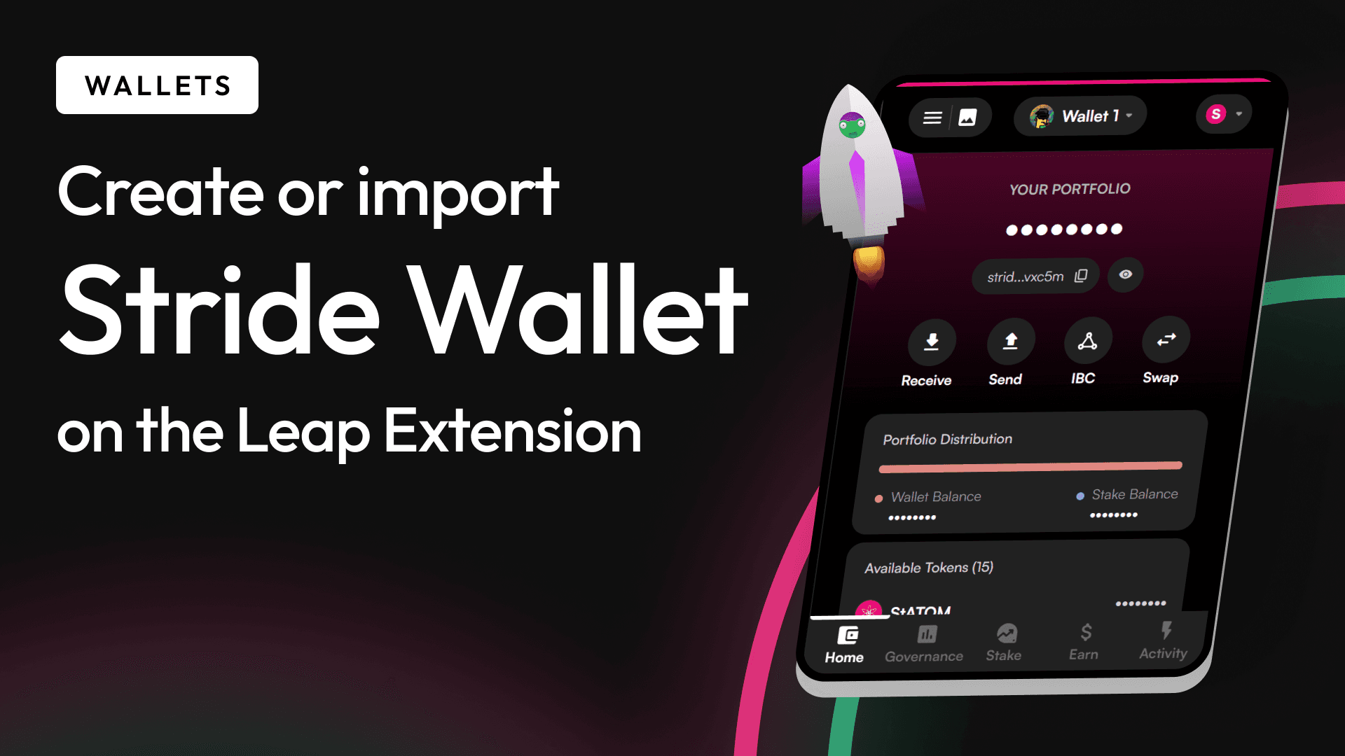 How to Create a Stride Desktop Wallet using Leap Wallet?