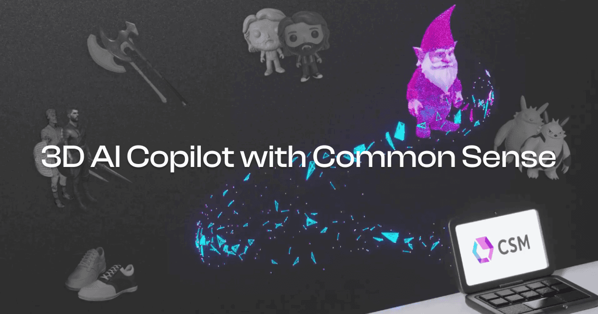 Controllable 3D World Generation from Any Input - Common Sense Machines