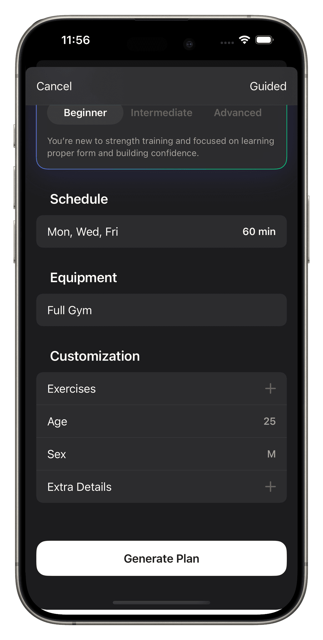 Personalized Workout Plan Generator | Free & Custom Fitness Plans
