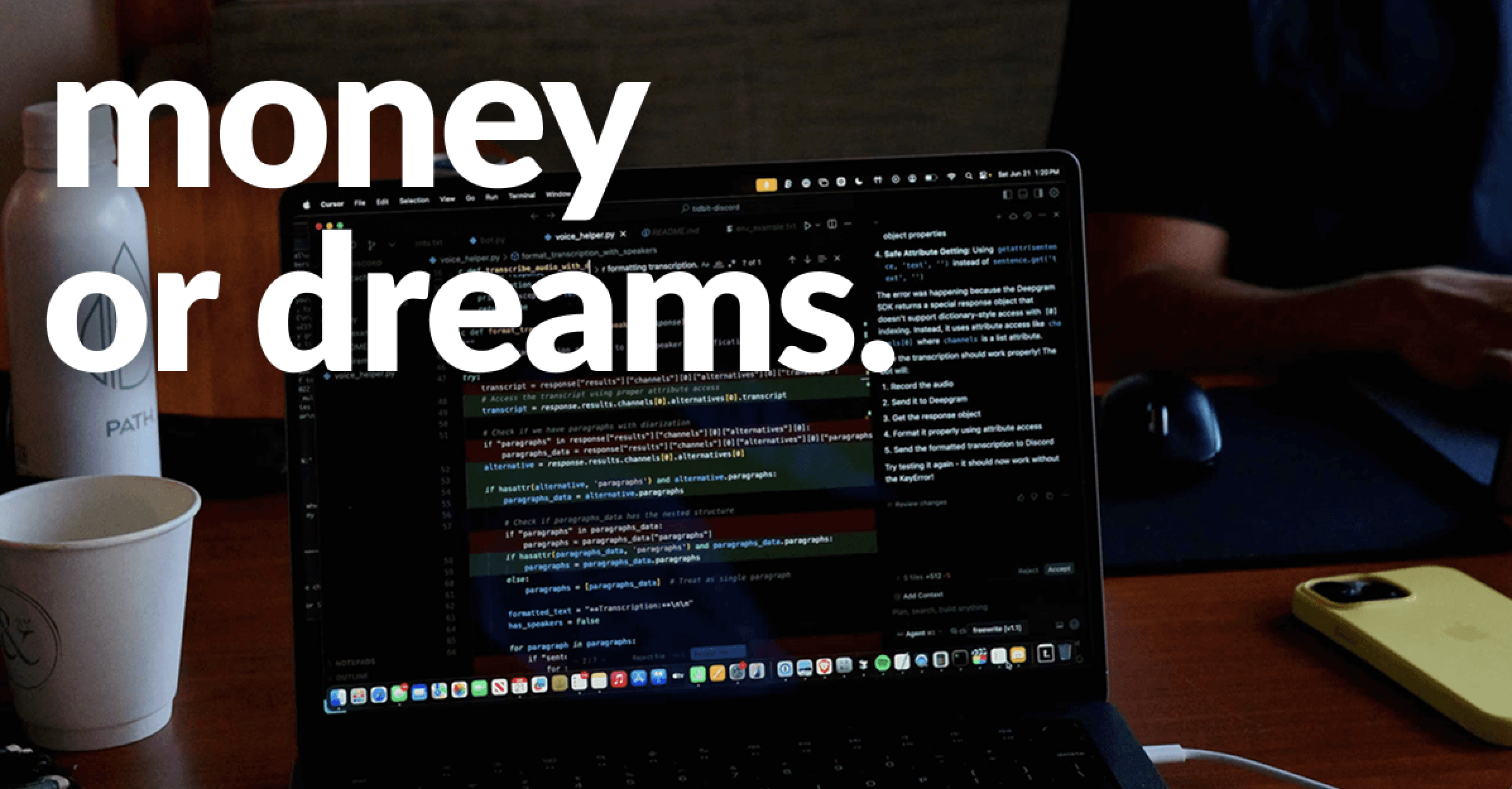 money or dreams