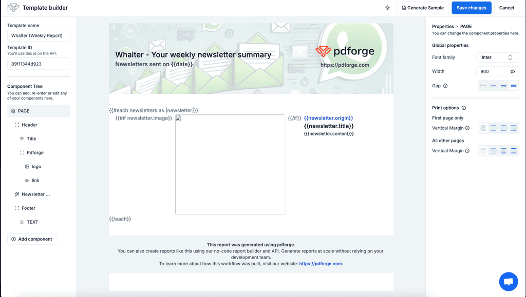 How to automate PDF Generation with n8n and pdforge