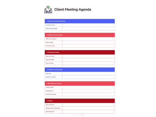How to Create a Nice-looking Meeting Agenda [with Free Templates]