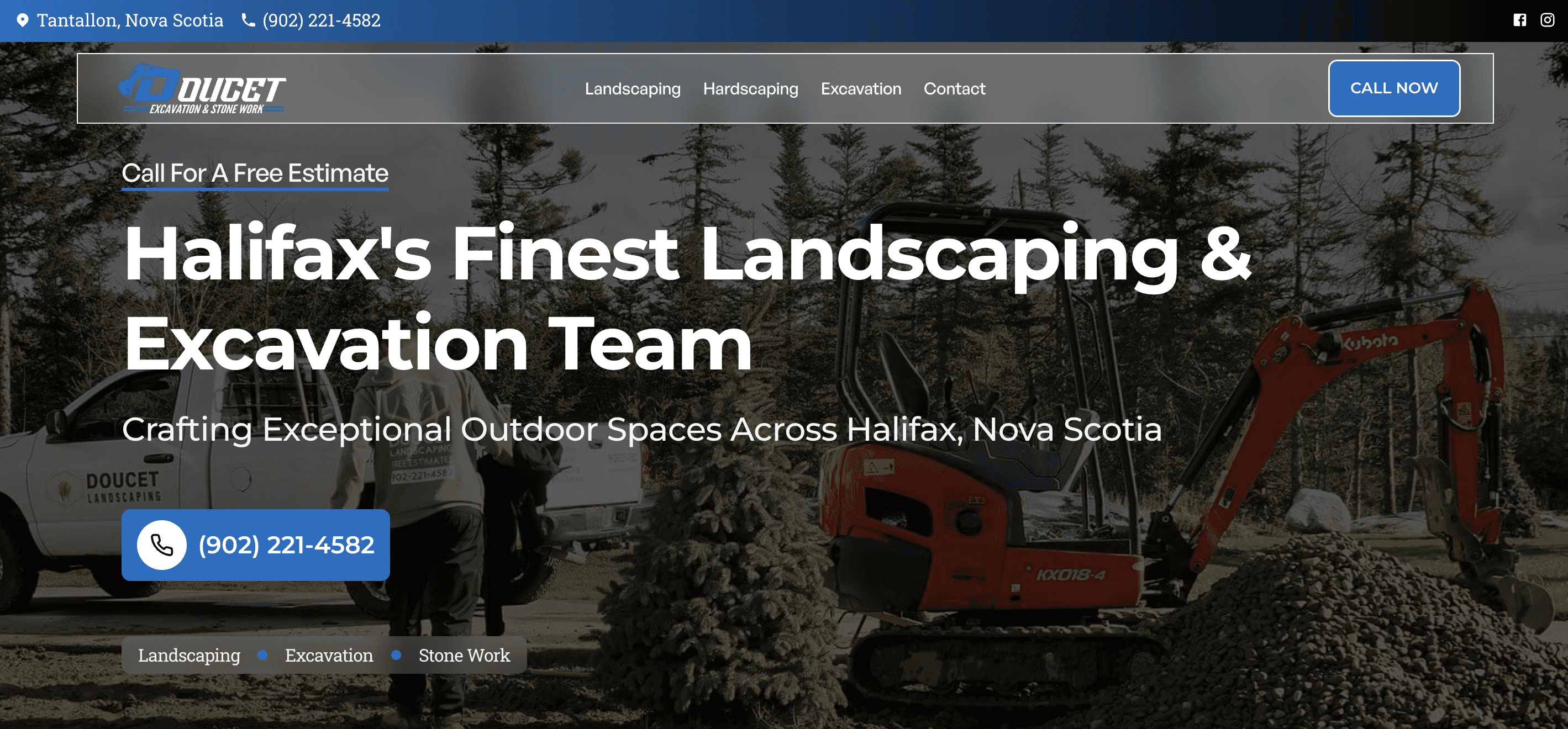 Premier Landscape & Excavation Services in Tantallon, Halifax | Doucet ...