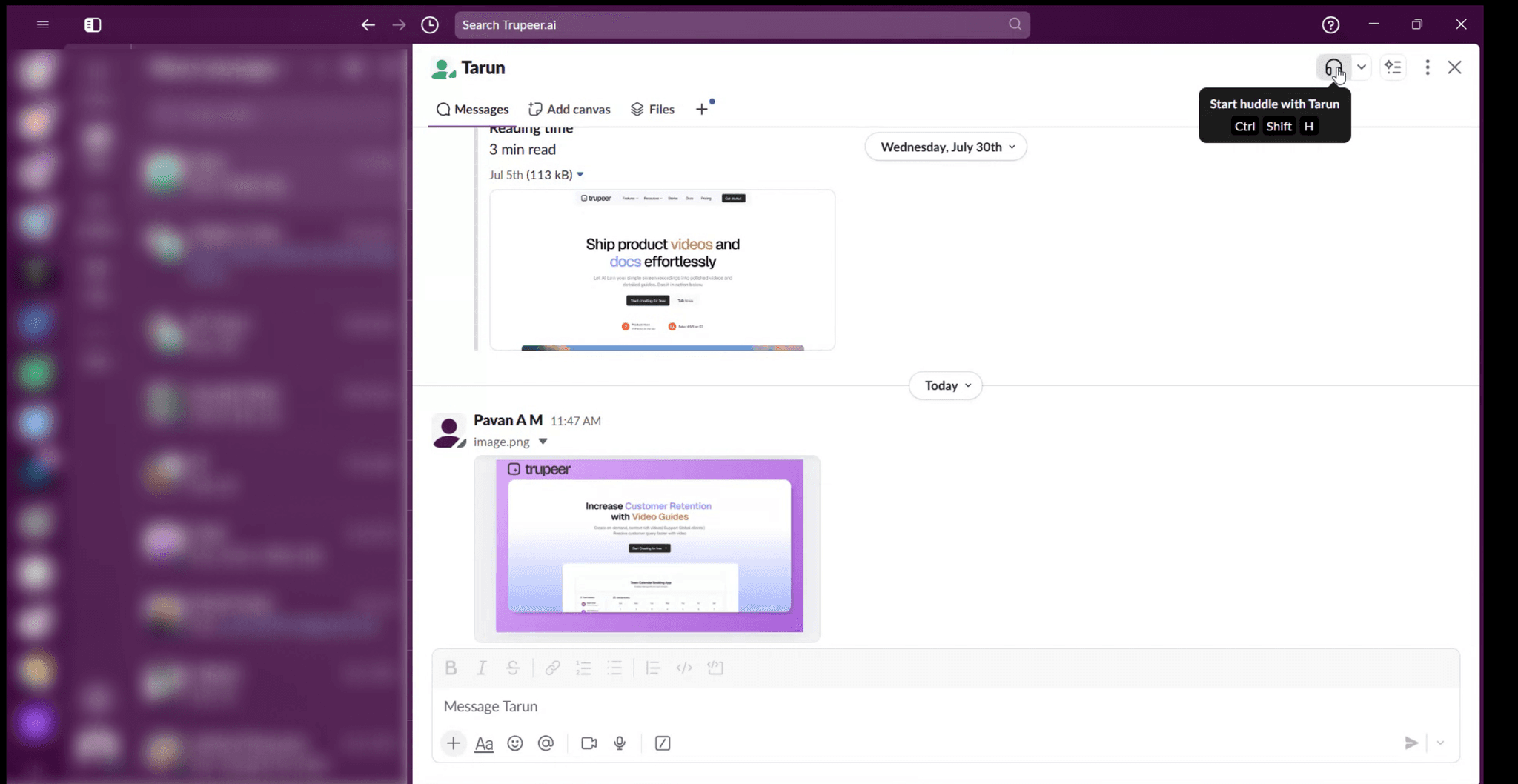 How to Huddle in Slack - 1 minute video guide