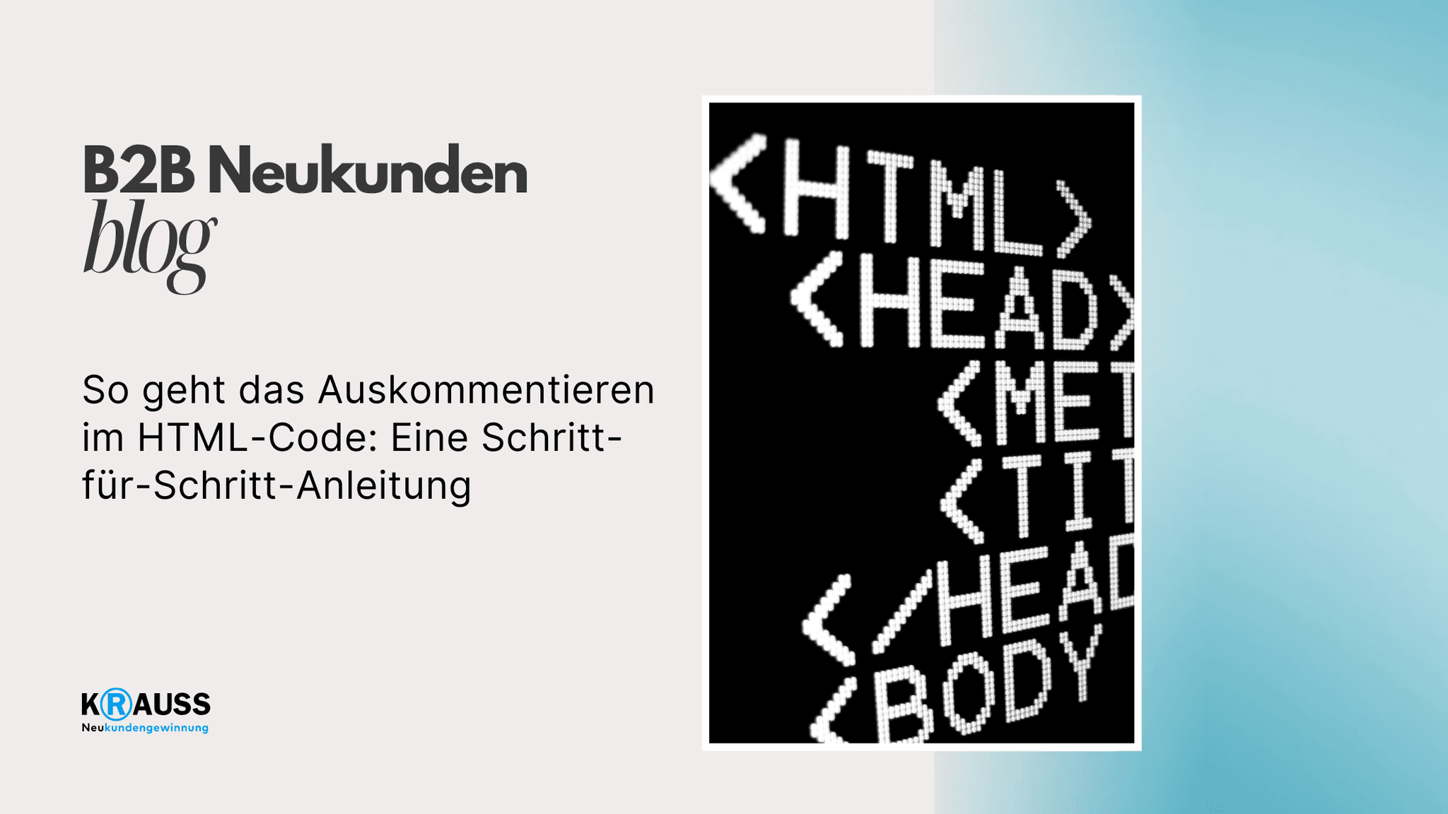 So geht das Auskommentieren im HTML-Code: Eine Schritt-für-Schritt ...