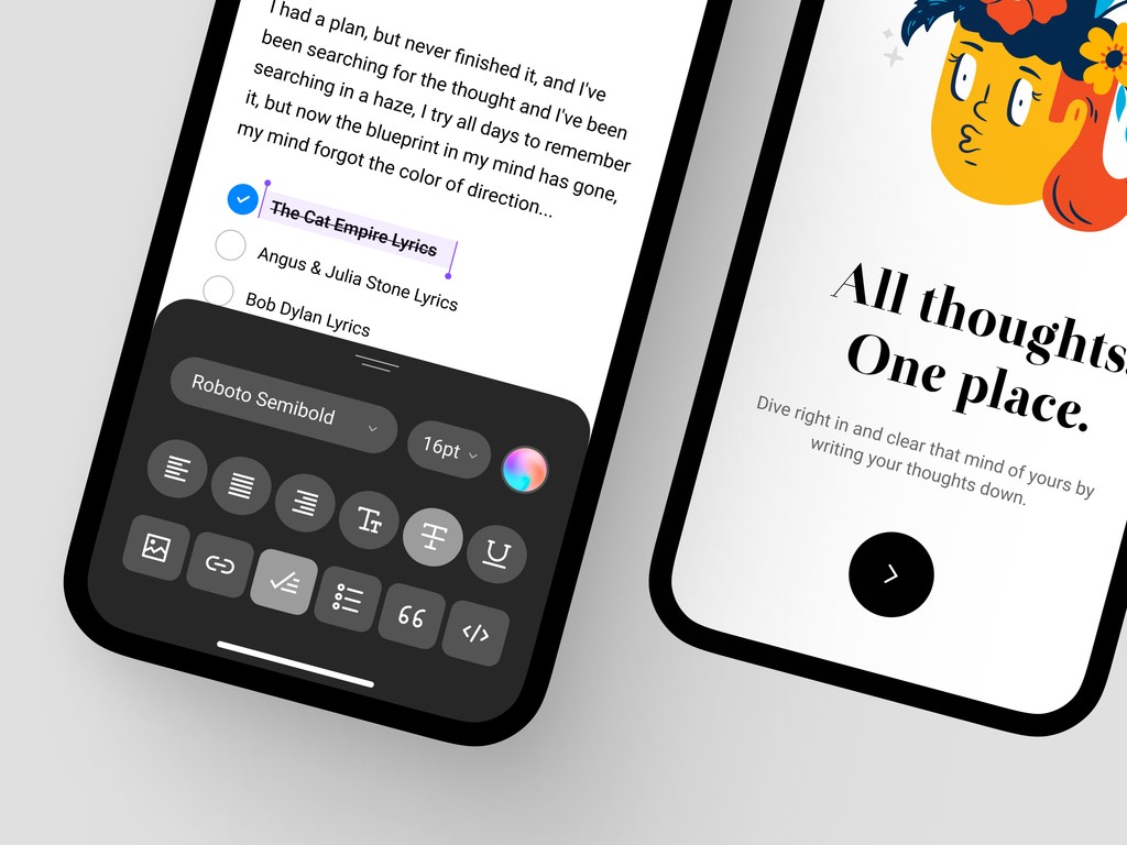Note Taking — Mobile App UI Design by Pixco | Figma Template