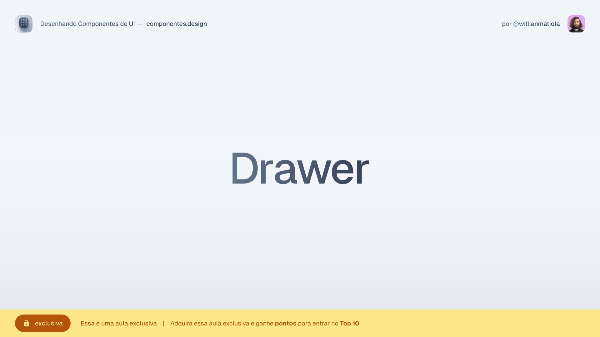Como Criar um Drawer no Figma - Componentes de UI Design