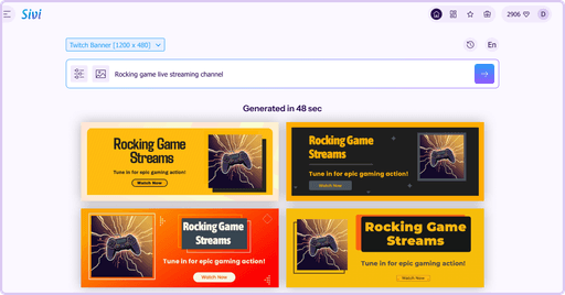 Free Twitch banner maker