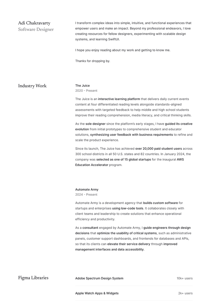 Dead Simple Sites — Minimal Website Inspiration